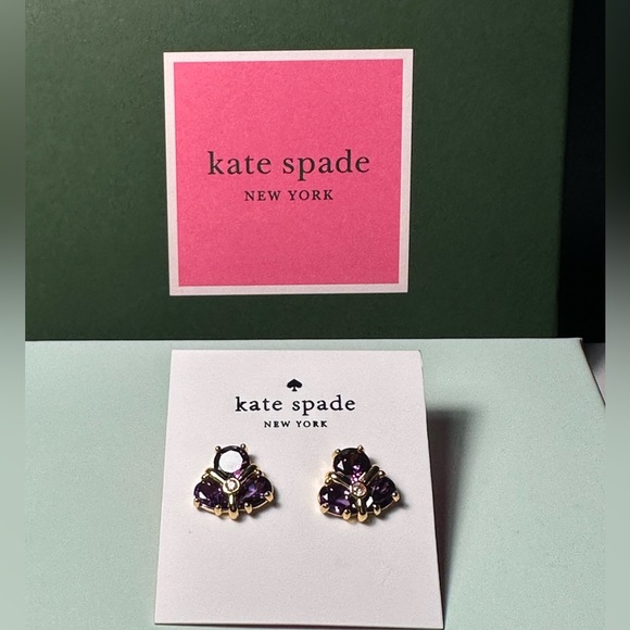 kate spade | Jewelry | Kate Spade Purple Earrings New | Poshmark